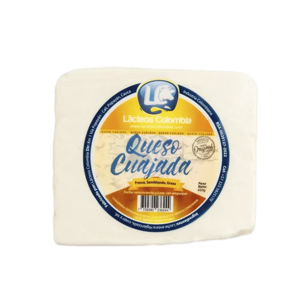 Queso Cuajada 450gr - Lácteos Colombia